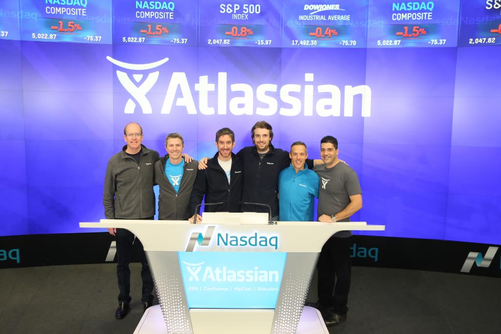 goTEAM Atlassian rings the Nasdaq Opening Bell in celebration of IPO ...