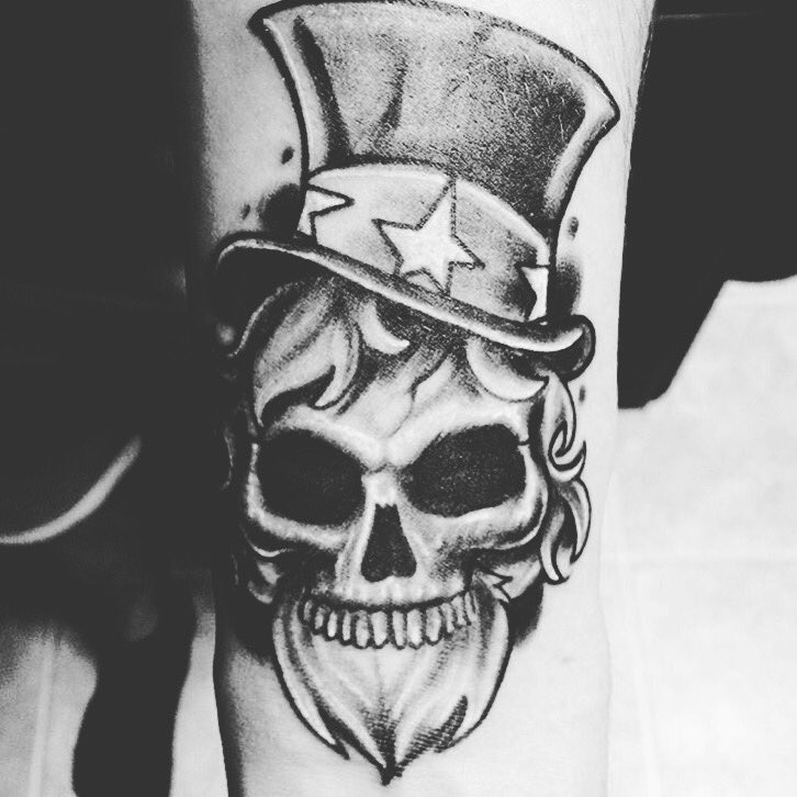 Uncle Sam Skull Tattoos