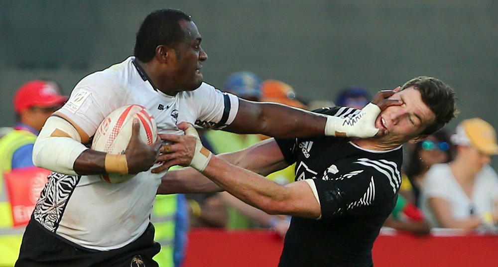 Eye gouge! fiji's pio tuwai and new zealand's sam dickson. #rugby ...