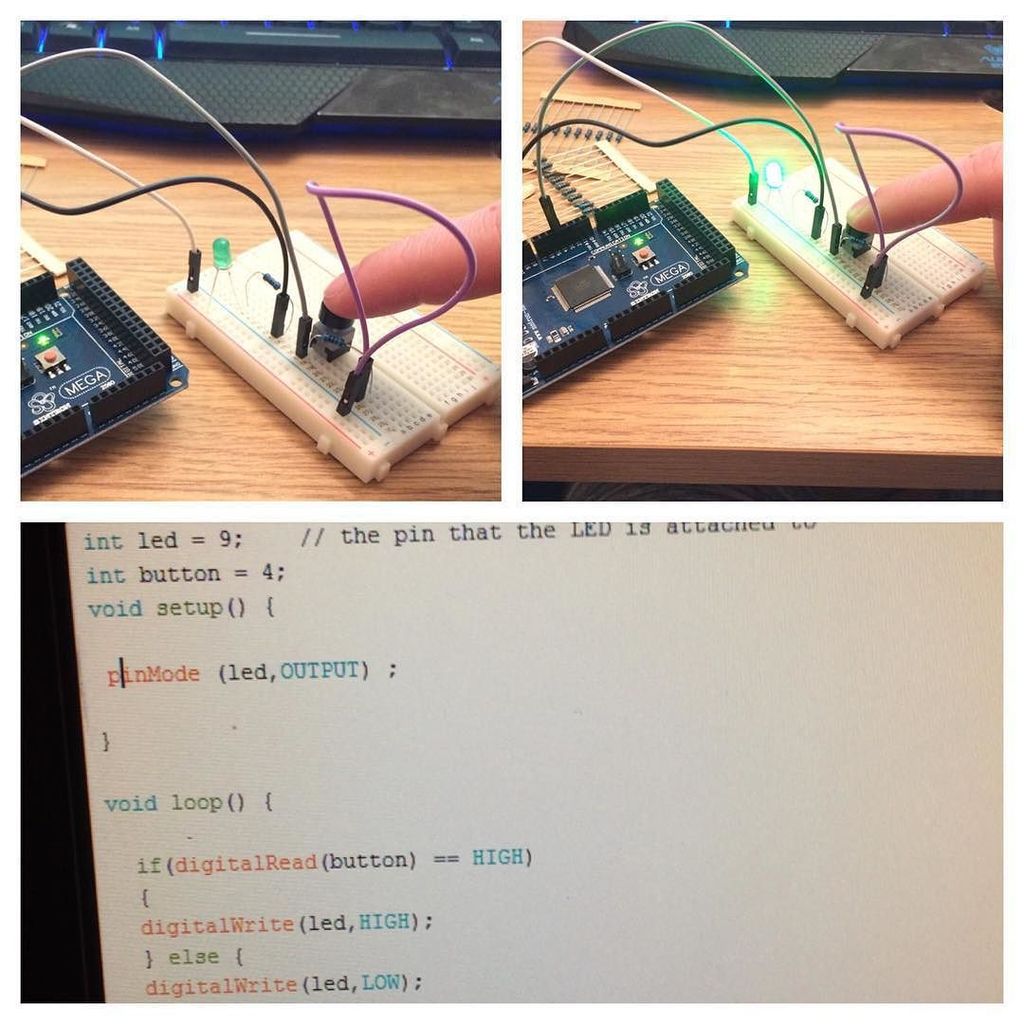 Insta Arduino On Twitter Vlhrtgnbn9 Project V2 😂 Now Includes A Button