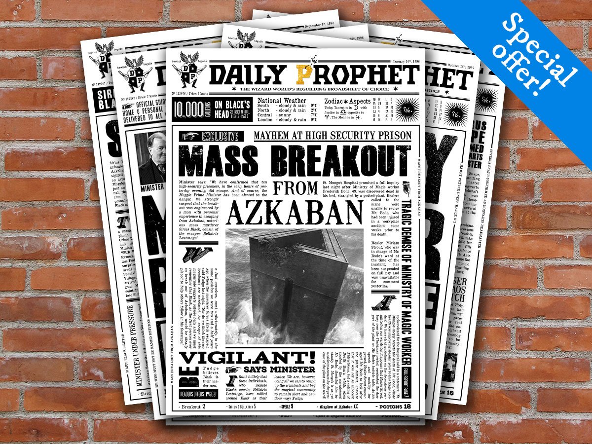 Geeks and Dragons on Twitter: "PRINTABLE Daily Prophet Covers - Harry ...