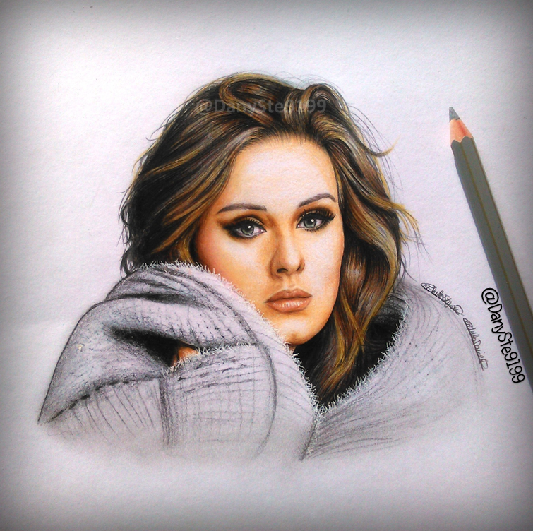 Pencil Drawings Of Adele