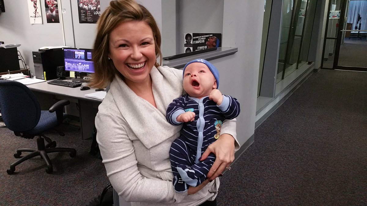 Look who stopped by! GMK's Kelsey Starks and her baby boy John ...