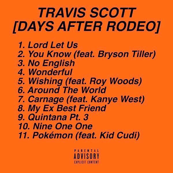 Travis Scott - Days After Rodeo album cover. Thoughts (fan art) | Kanye ...