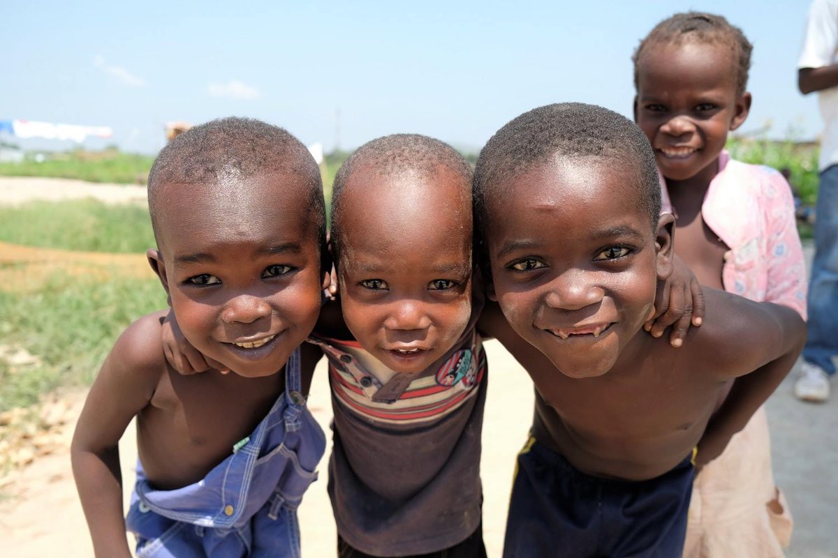 Hopeful for peace, internally displaced children smile in the ...
