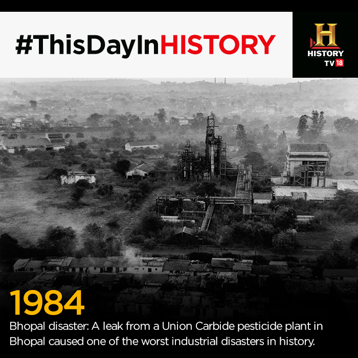 ThisDayInHISTORY 1984 – A methyl isocyanate leak from a Union Carbide ...