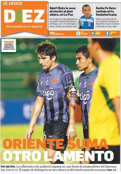 Compartimos las portadas de el deber, diez y sociales. accede a más ...