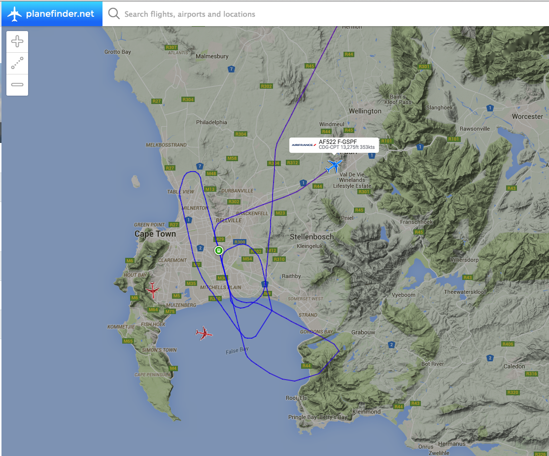 LIVE Air France Boeing 777 flight AF522 to Cape Town is diverting ...