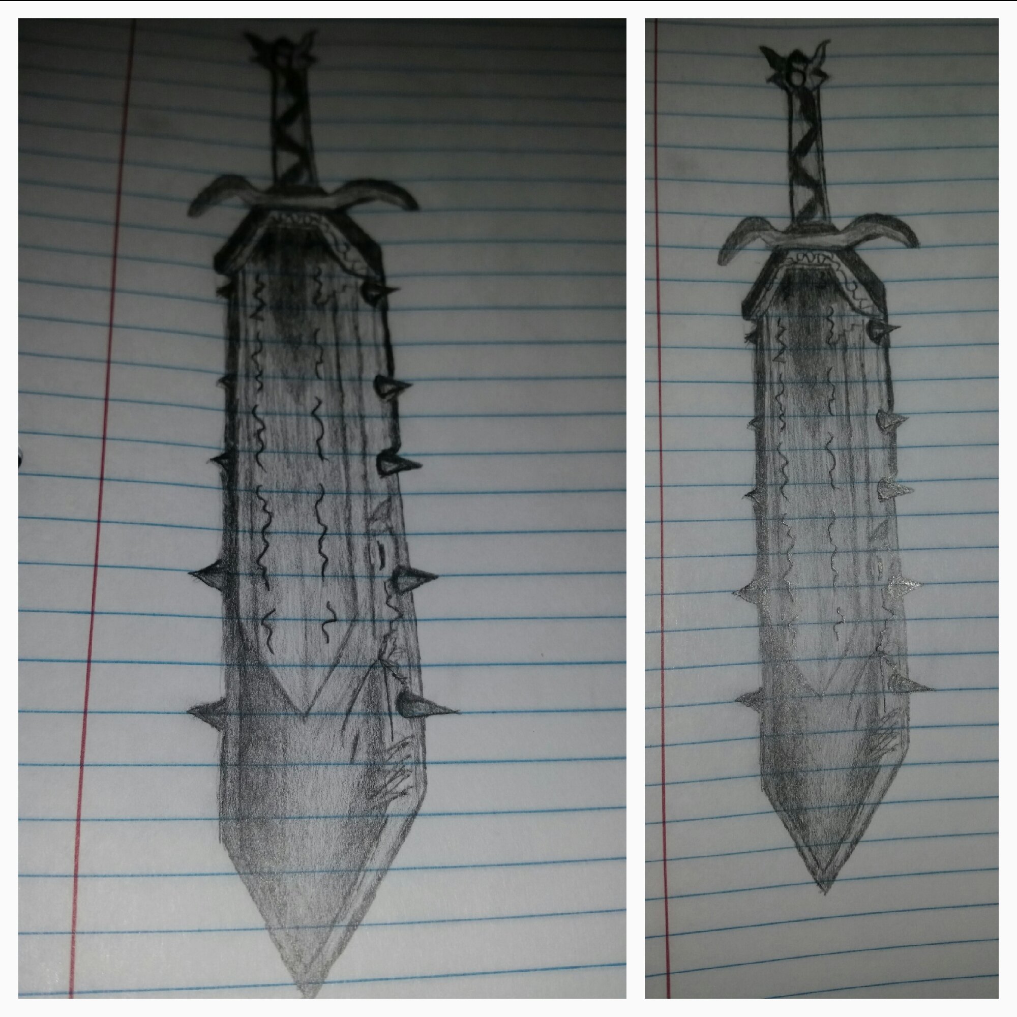 Skyrim Daedric Sword Drawing