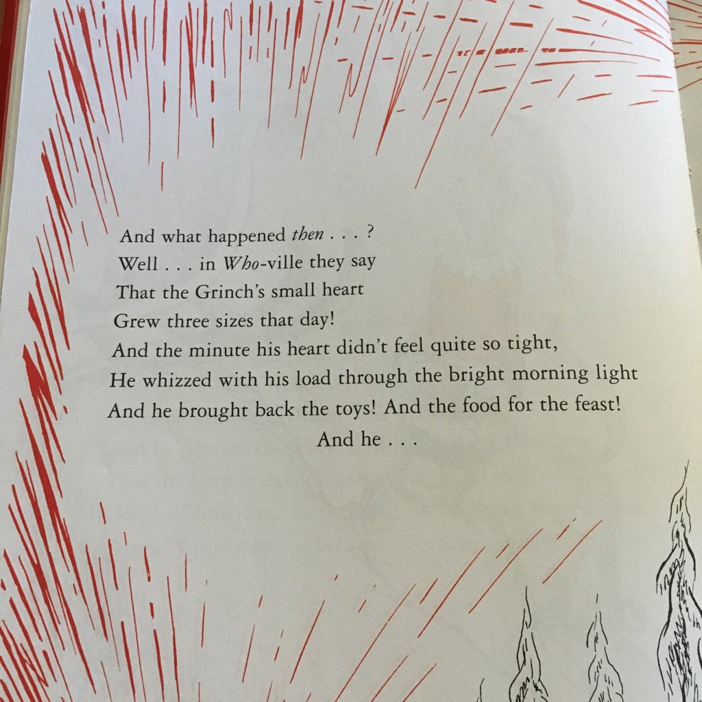 The Grinch Heart Grew Three Sizes