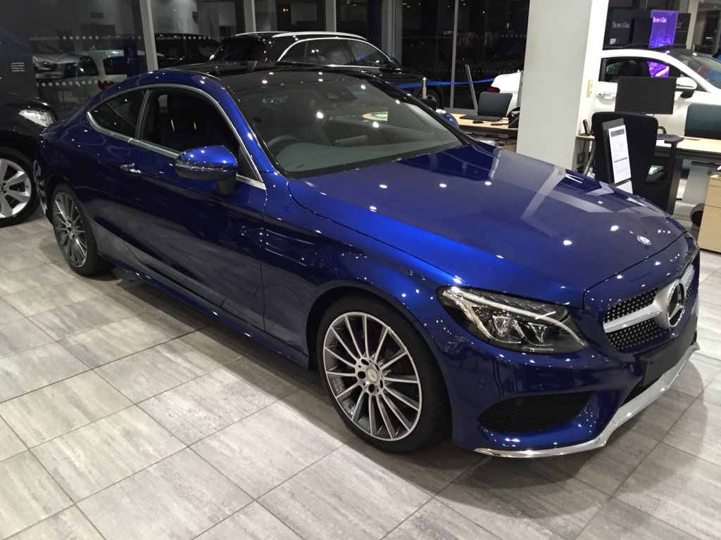Brilliant Blue Mercedes