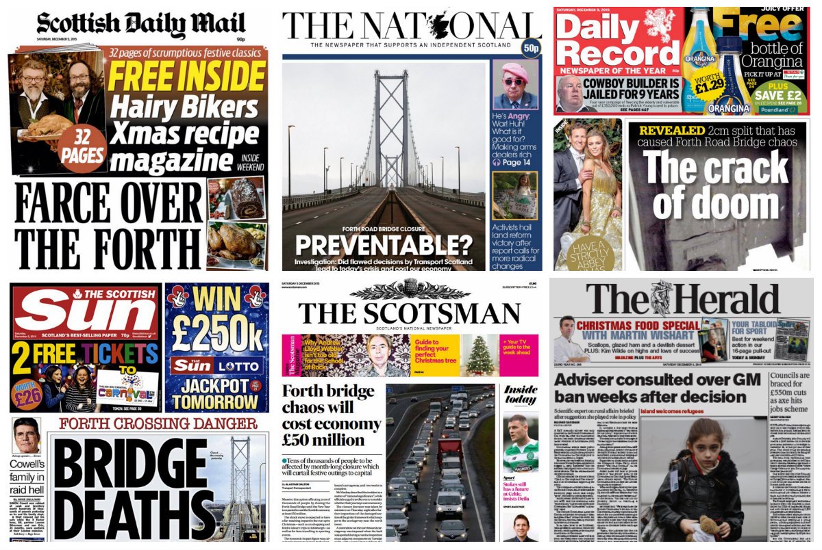 What's making the front pages of today's Scottish newspapers? | Scoopnest