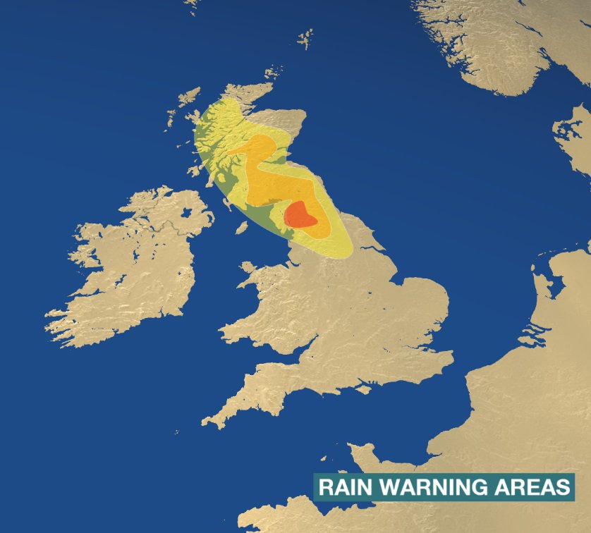 Severe Weather A Number Of Warnings In Force For Heavy Rain And Strong