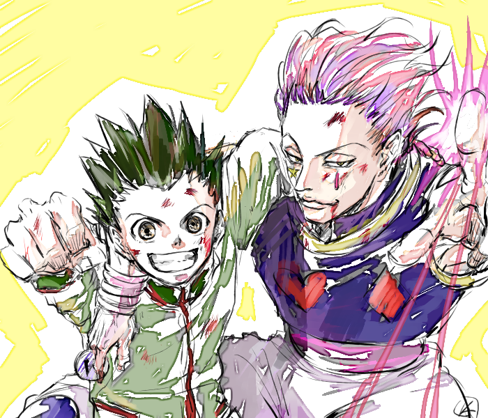 rkgkヒソカとゴン】ライバルシリーズ② 2位になると思ってたら、驚くべき快進撃でした。天空闘技場の生き生きと戦ってる」KOTOの漫画