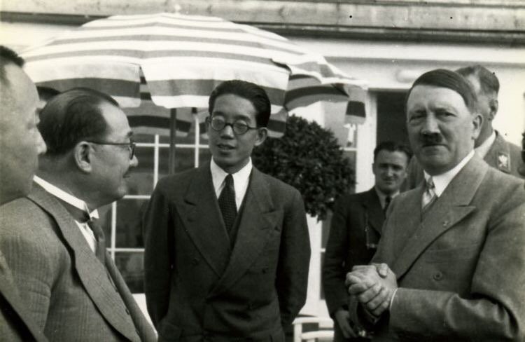 #china's finance minister h. h. kung meets hitler in 1937, seeking ...