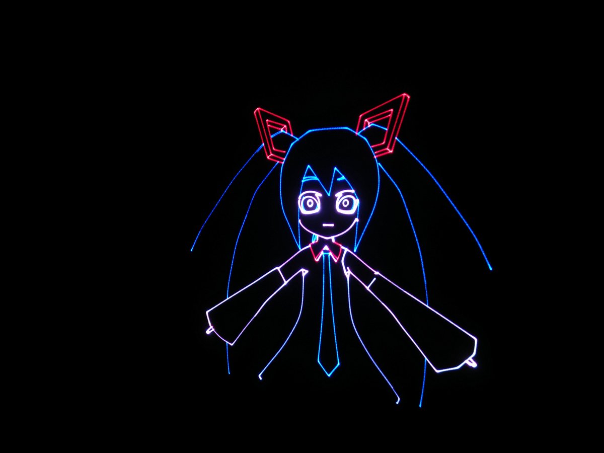 Hatsune Miku Laser animation using MMD2Laser Alpha : r/Vocaloid