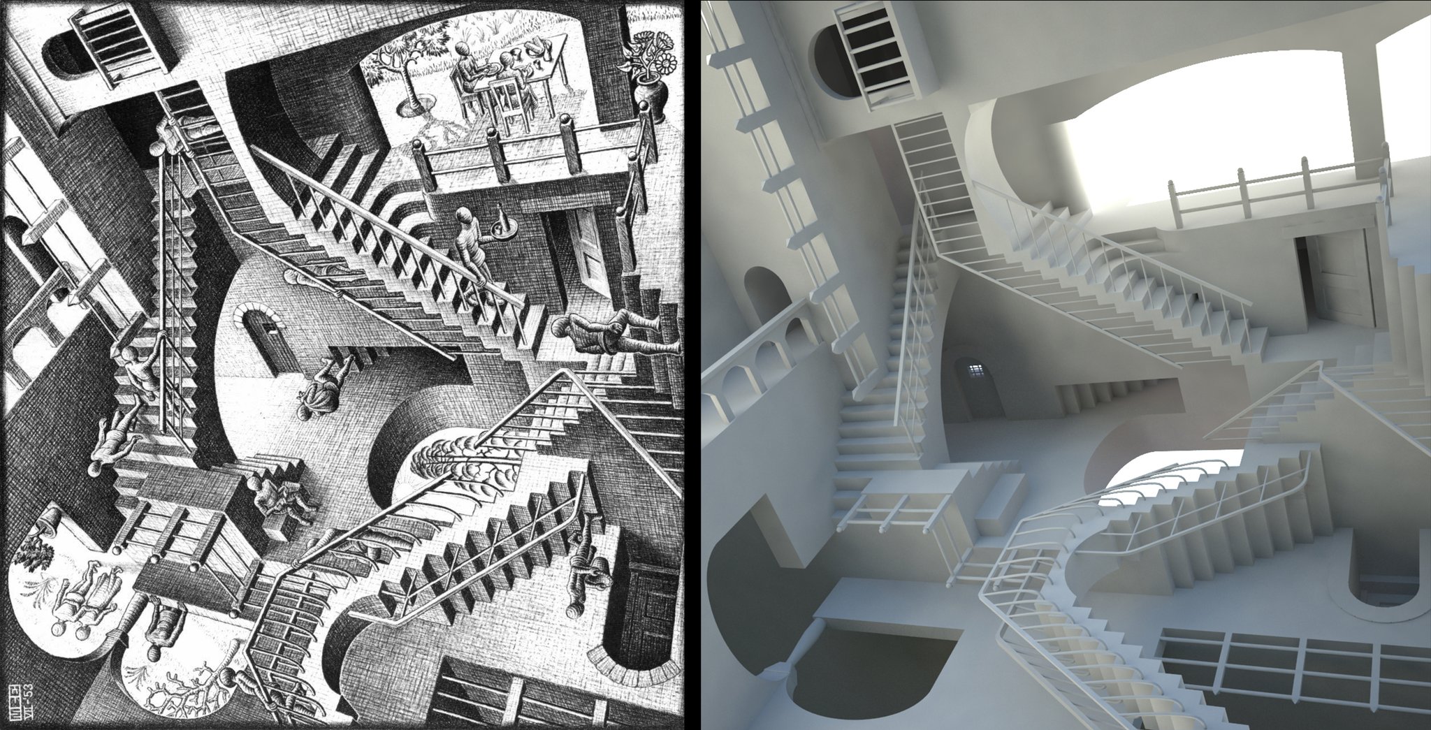 ArtStation Escher Stairs 3D Model, 41% OFF
