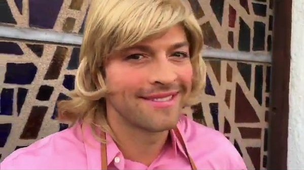 Celeb Photos: Misha Collins Serving fish in Drag - Classic ATRL
