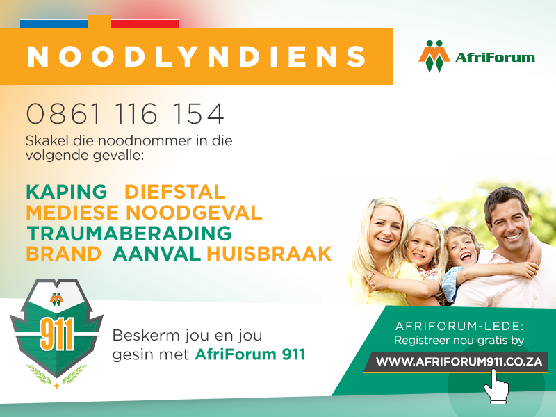 AfriForum on Twitter: "Omdat jou persoonlike veiligheid vir ons belangrik is, en om jou te ...