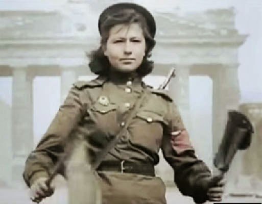 Katya Spivak direct traffic in Berlin 1945 | NotableHistory | Scoopnest