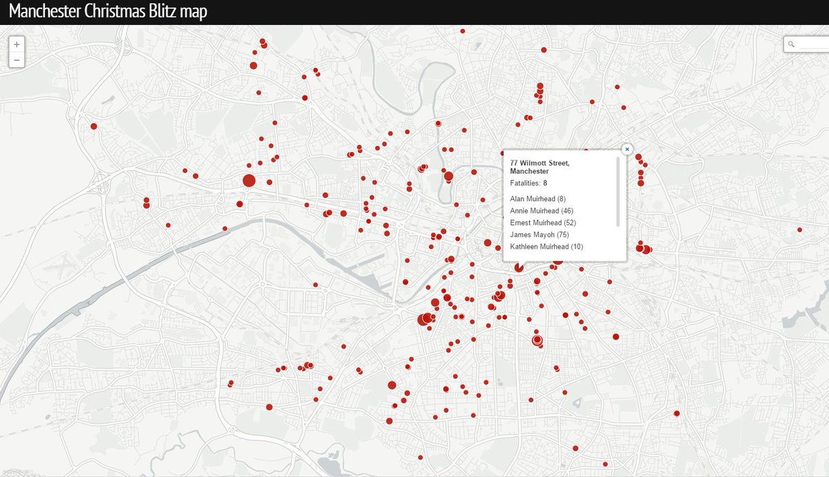 The Manchester Blitz began 75 years ago today - interactive map shows ...