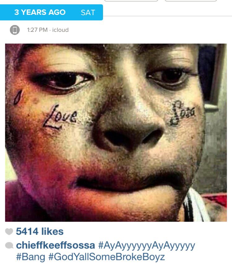 Chief Keef Face Tattoo