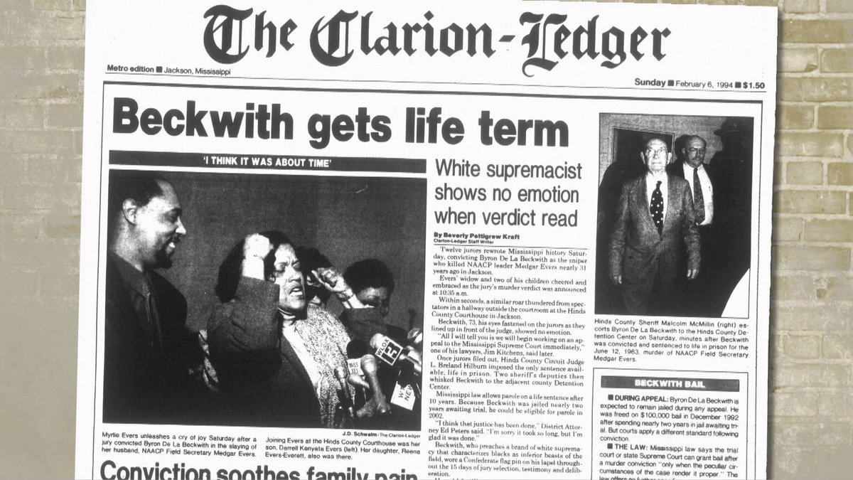 #otd 1997, ms supreme court upheld conviction of byron de la beckwith ...