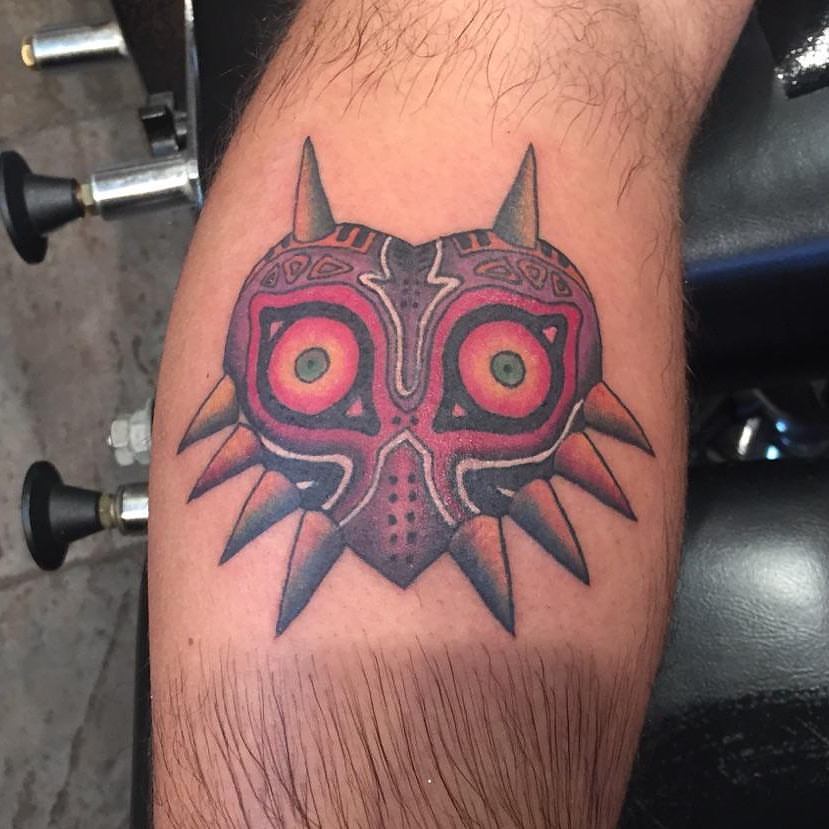 Majoras Mask Tattoo Chest