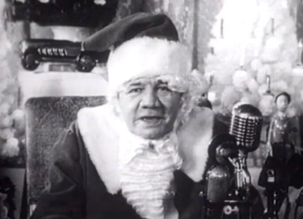 Babe Ruth as Santa Claus, Christmas 1947, during last year of his life ...