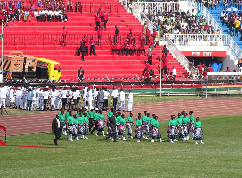 Various groups entertain crowds at Nyayo Stadium as audience awaits ...