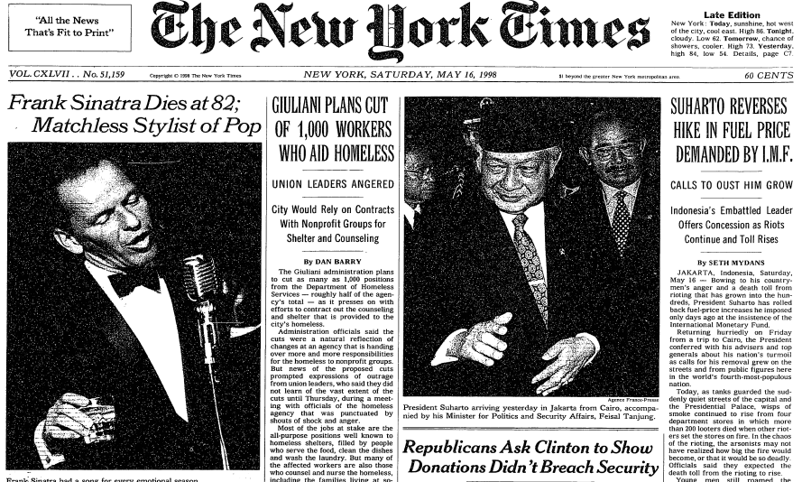 Frank Sinatra Death Photo