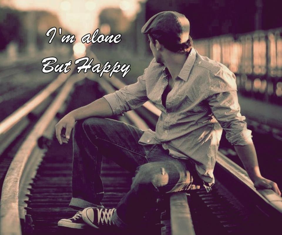 I Am Alone But Happy Images