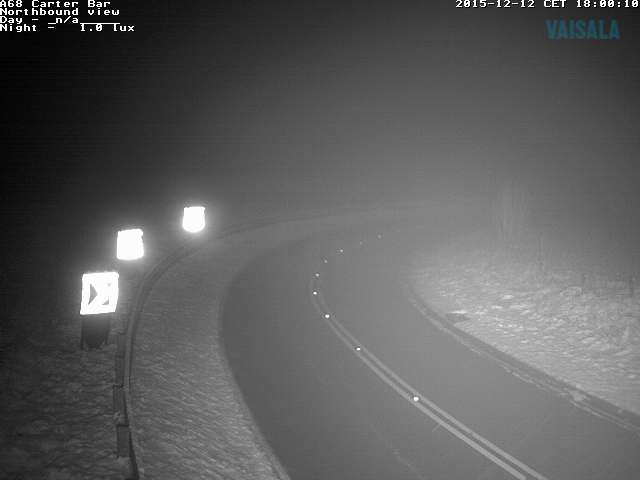 Poor vision, ice and snow on A68 at Carter Bar | Border - ITV News