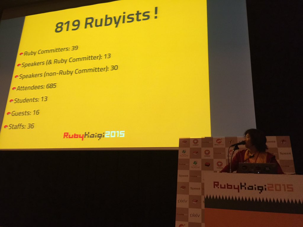 2016年のRuby Kaigiは京都で3倍広くなる!!! #rubykaigi 2015 涙のクロージング - Togetter [トゥギャッター]