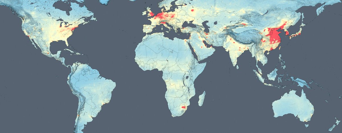 New global air pollution map from space shows hotspots and where air ...