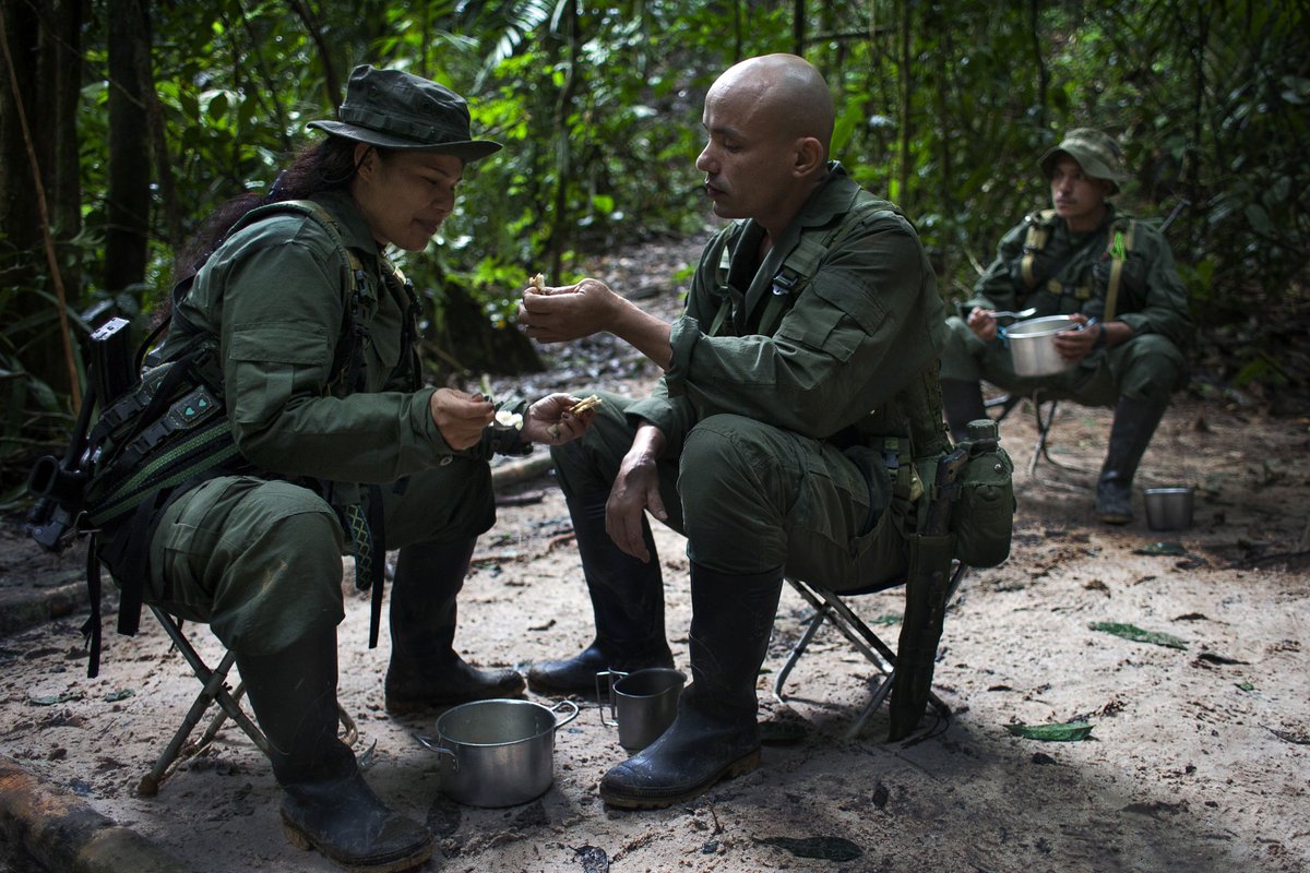 FARC rebels' last days in the Colombian jungle? Rare photos of a FARC ...