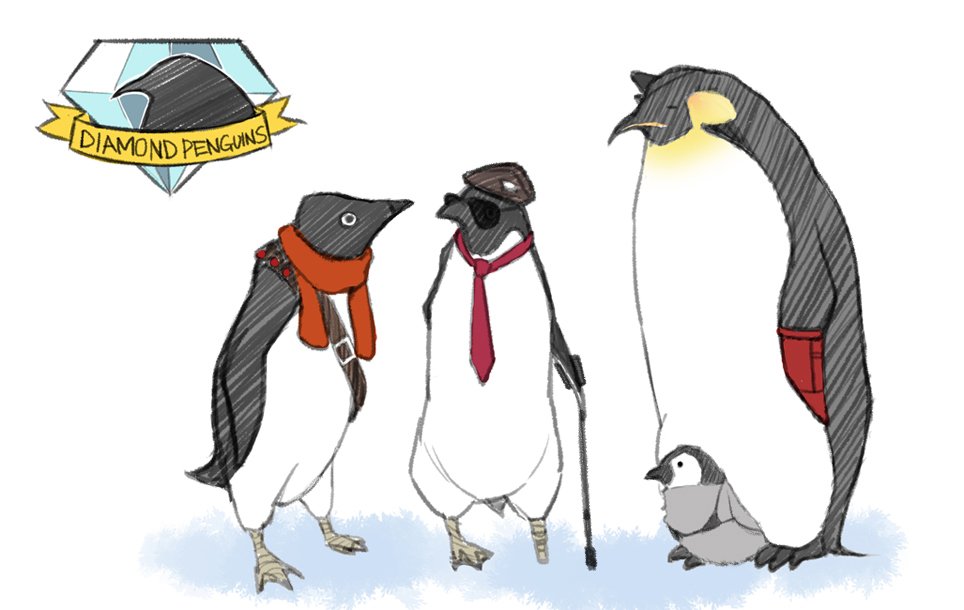 「DIAMOND PENGUINS 」|nagiのイラスト