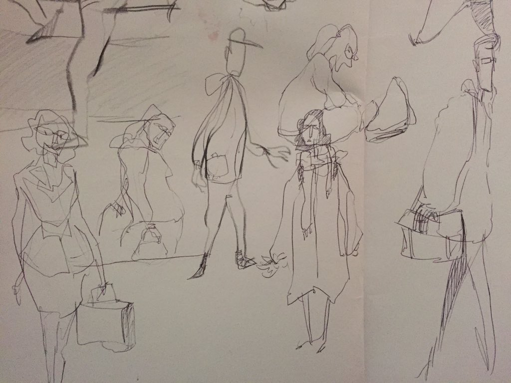 「Some blobby life drawing from yesterday. 」Tara Woodsの漫画