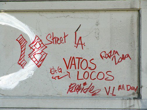 18th Street Gang Graffiti