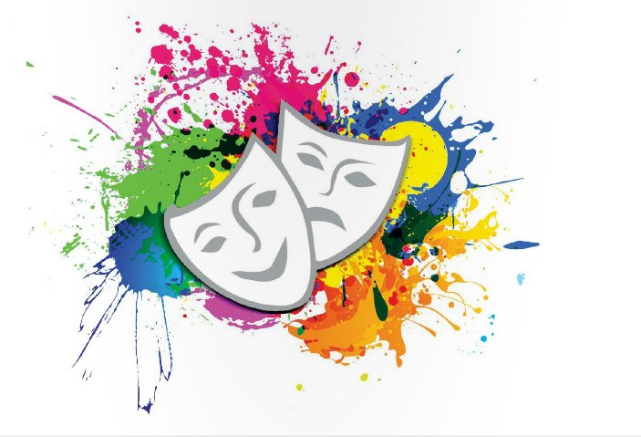 Colourful Drama Masks Clipart