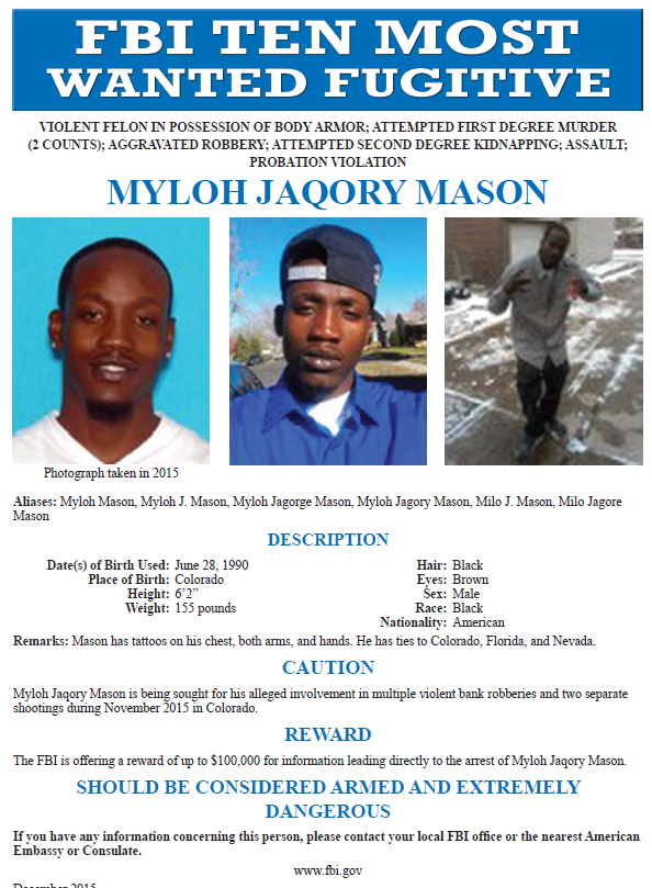 Fbi Most Wanted Poster Reward