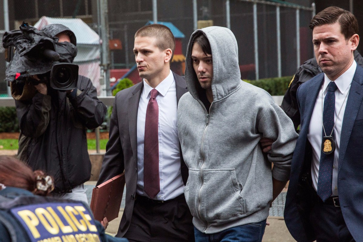 Perp walk: "Pharma bro" CEO Martin Shkreli arrested on suspicion of ...