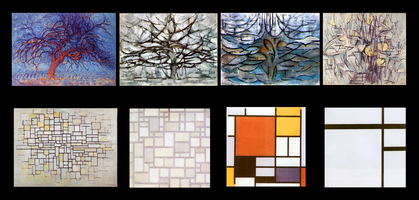 Mondrian Tree Series