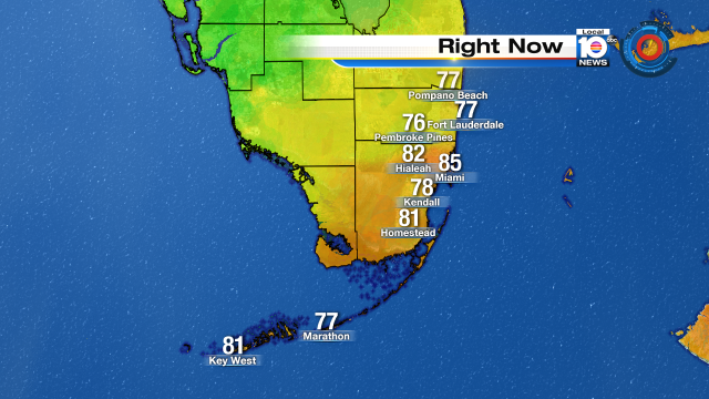 A cold front is traversing South Florida, knocking the edge off the ...
