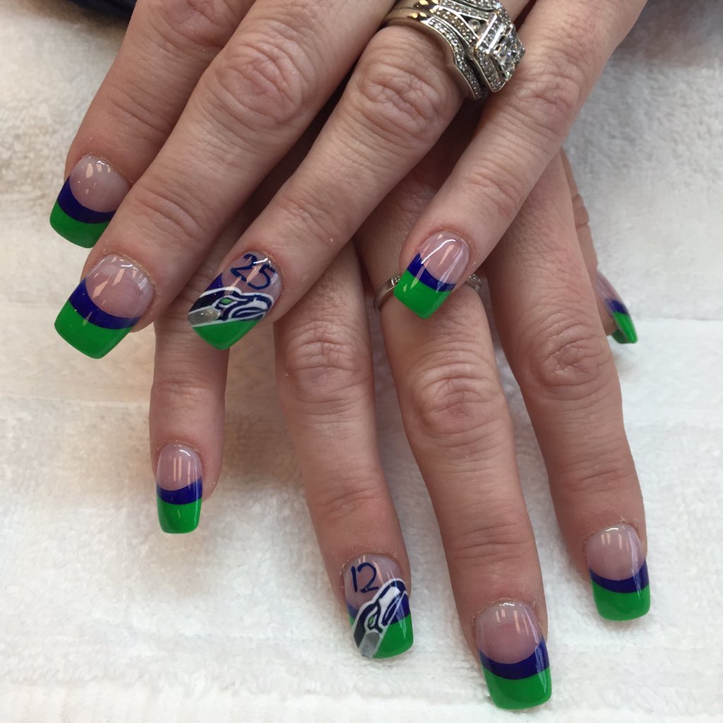 Seahawk Nail Designs