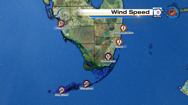 BRISK WINDS - It's been a windy morning especially for the Lower Keys ...