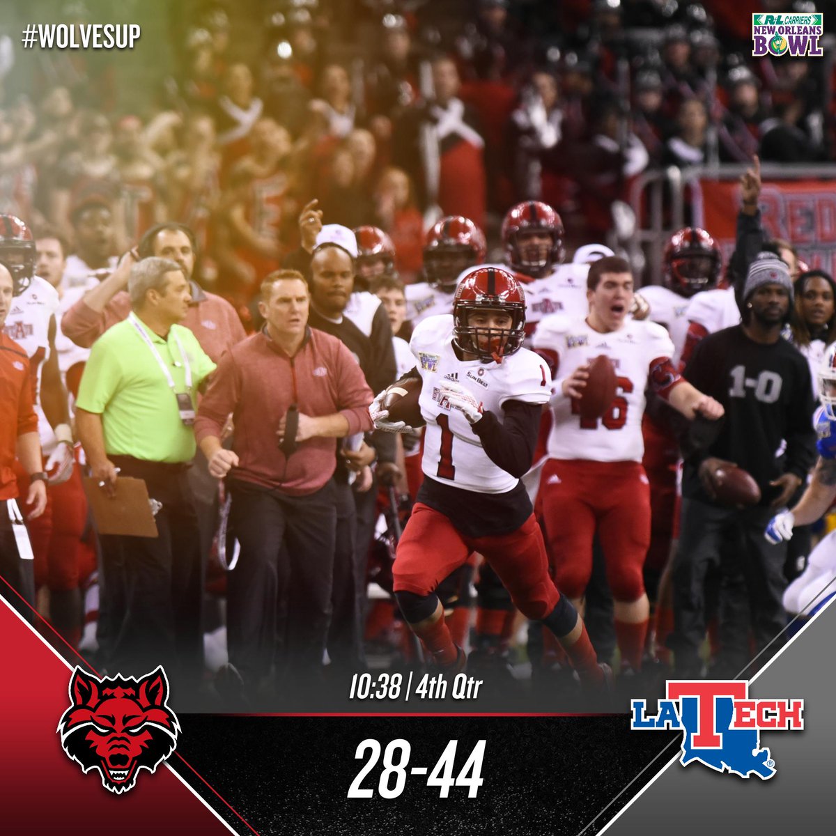 @AStateRedWolves: TOUCHDOWN - Blaise Taylor with 98-yard kickoff return ...