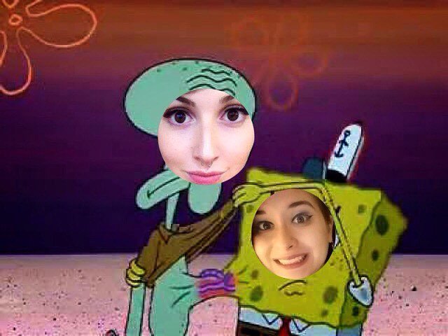 Squidward And Spongebob Connected
