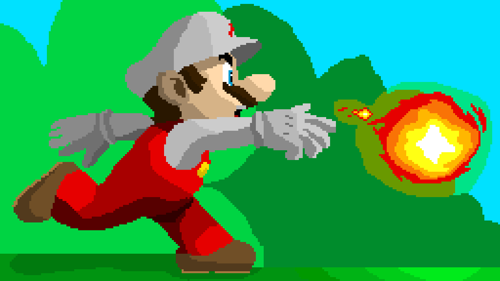 Fire Mario Pixel