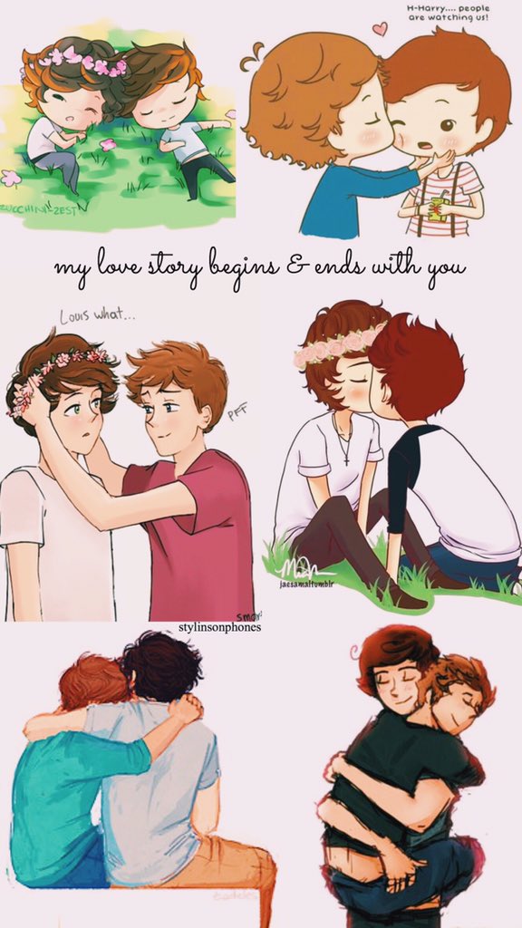 Larry Stylinson Cute Drawing